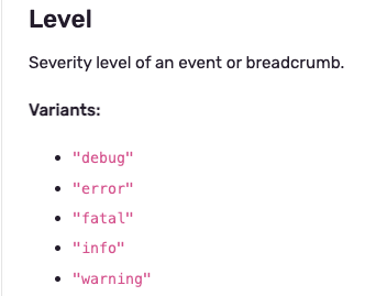Enums are generating incorrectly · Issue #892 · getsentry/develop · GitHub
