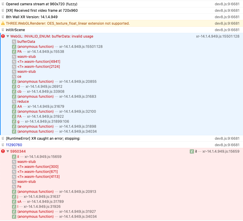 Three.js examples don't work · Issue #135 · 8thwall/web · GitHub