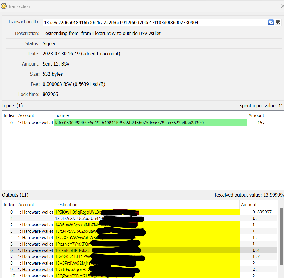 BSV not transferred out of ElectrumSV wallet (Type Hardware Wallet) · Issue #1126 · electrumsv ...