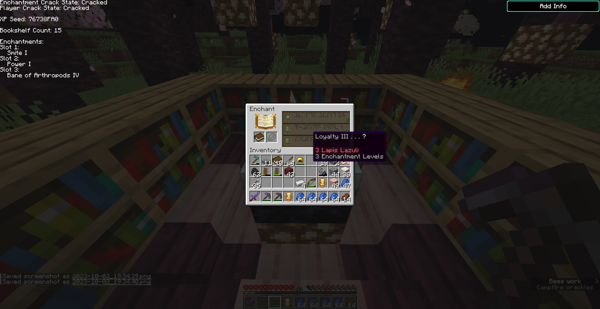 Enchantment seed appears to be incorrect · Issue #572 · Earthcomputer/clientcommands · GitHub