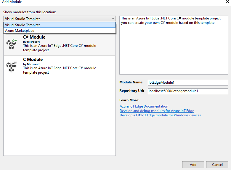 [Visual Studio 2019] Add modules from own registry · Issue #420 · Azure ...