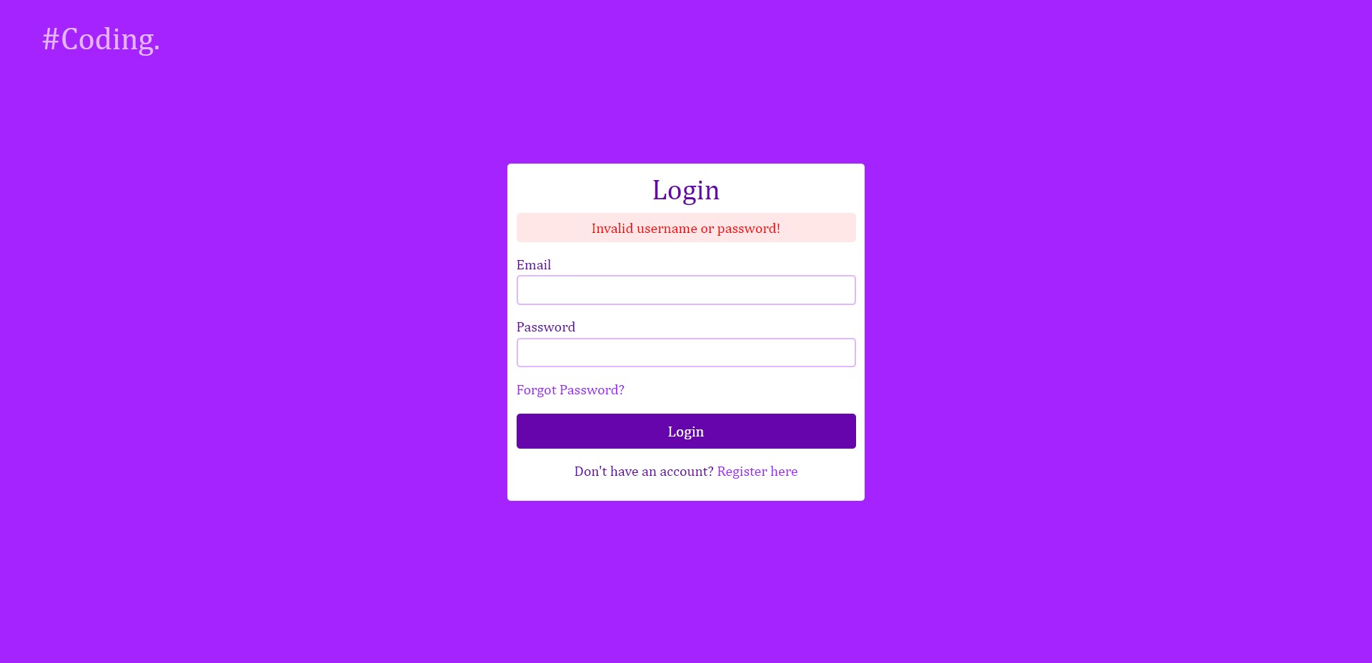 GitHub - DharshiBalasubramaniyam/User-Authentication-System