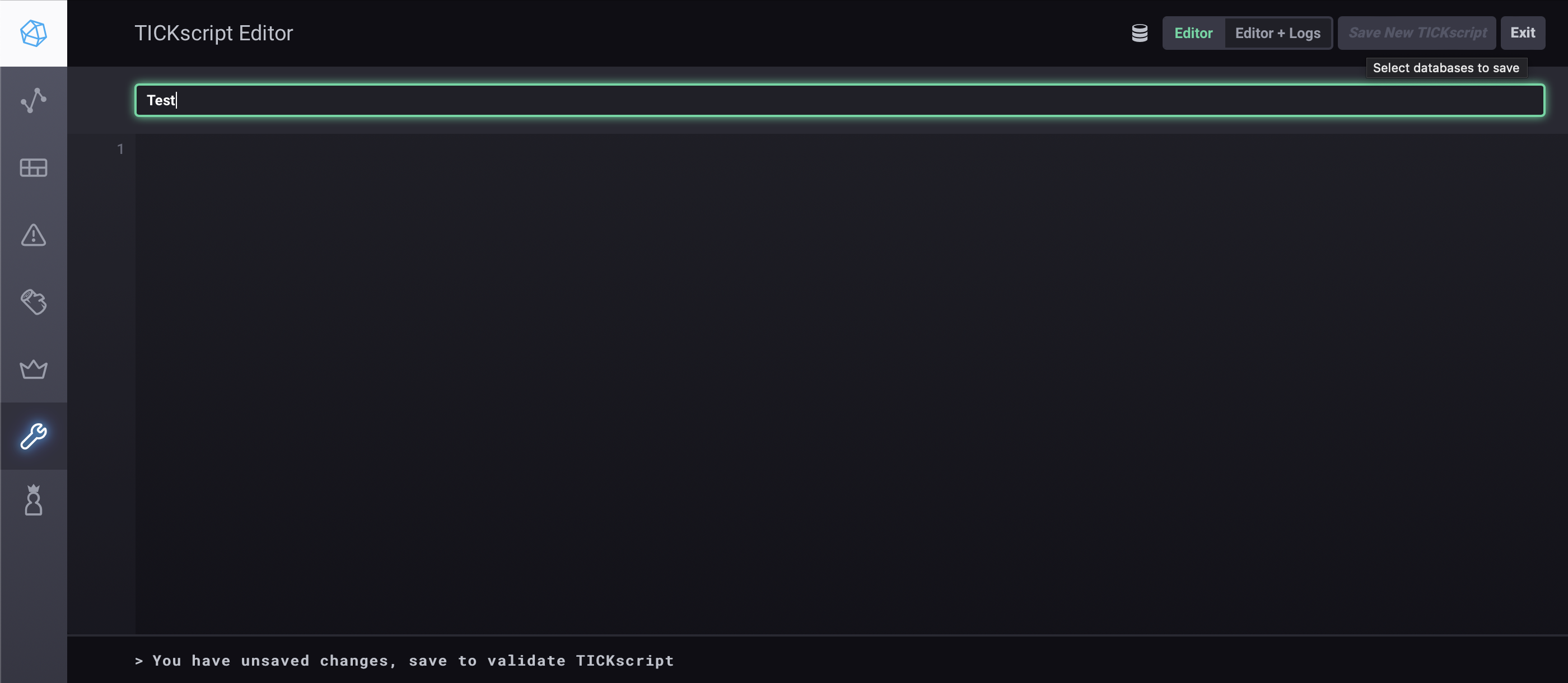 Cannot save new TICKscript in Chronograf 1.9.1 · Issue #5838 · influxdata/chronograf · GitHub