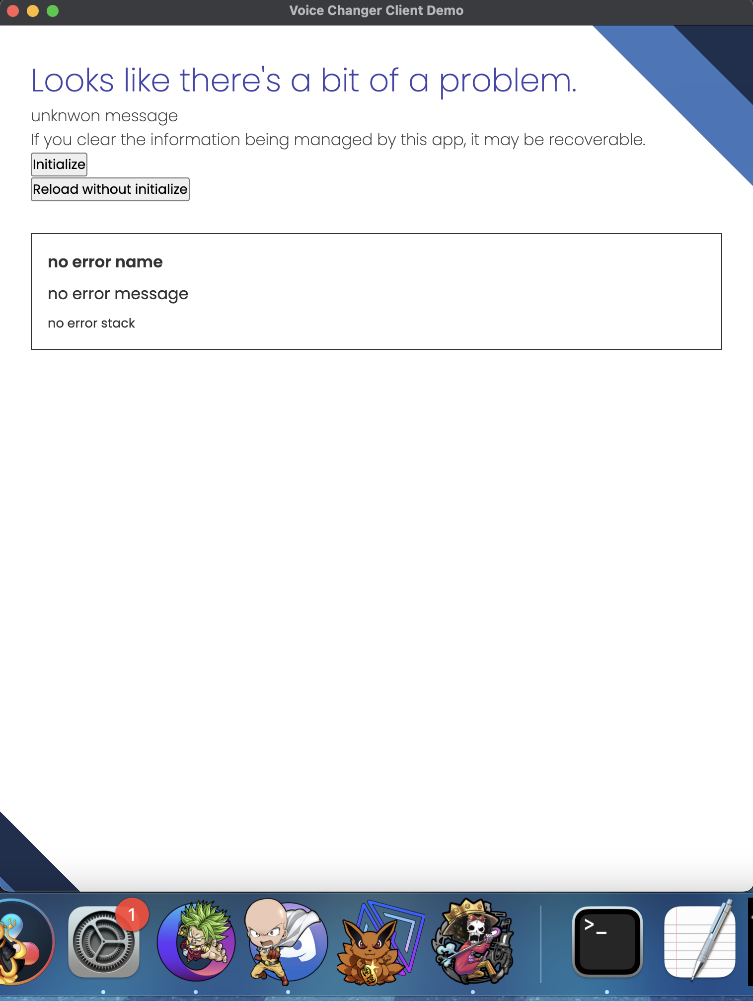 (node:64601) electron: Failed to load URL: https://localhost:18888/ with error: ERR_CONNECTION ...