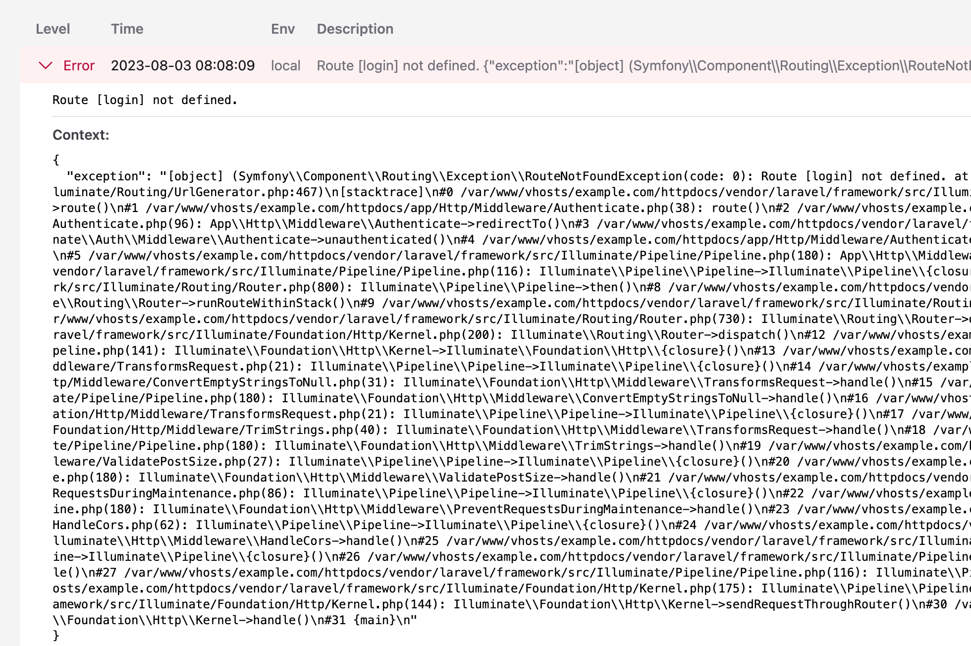 Error Backtrace Is Shown In One Line · Issue 252 · Opcodesio Log Viewer · Github