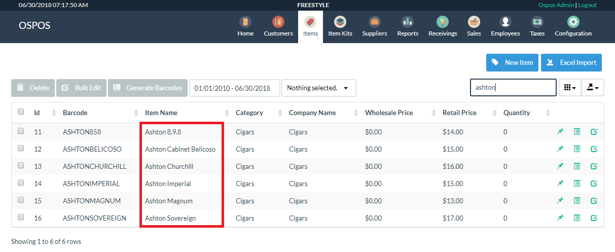 Duplicate Item Search Results · Issue #2038 · opensourcepos/opensourcepos · GitHub