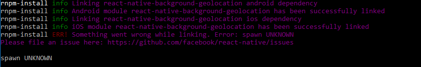 react-native link not working · Issue #411 · transistorsoft/react-native-background-geolocation ...