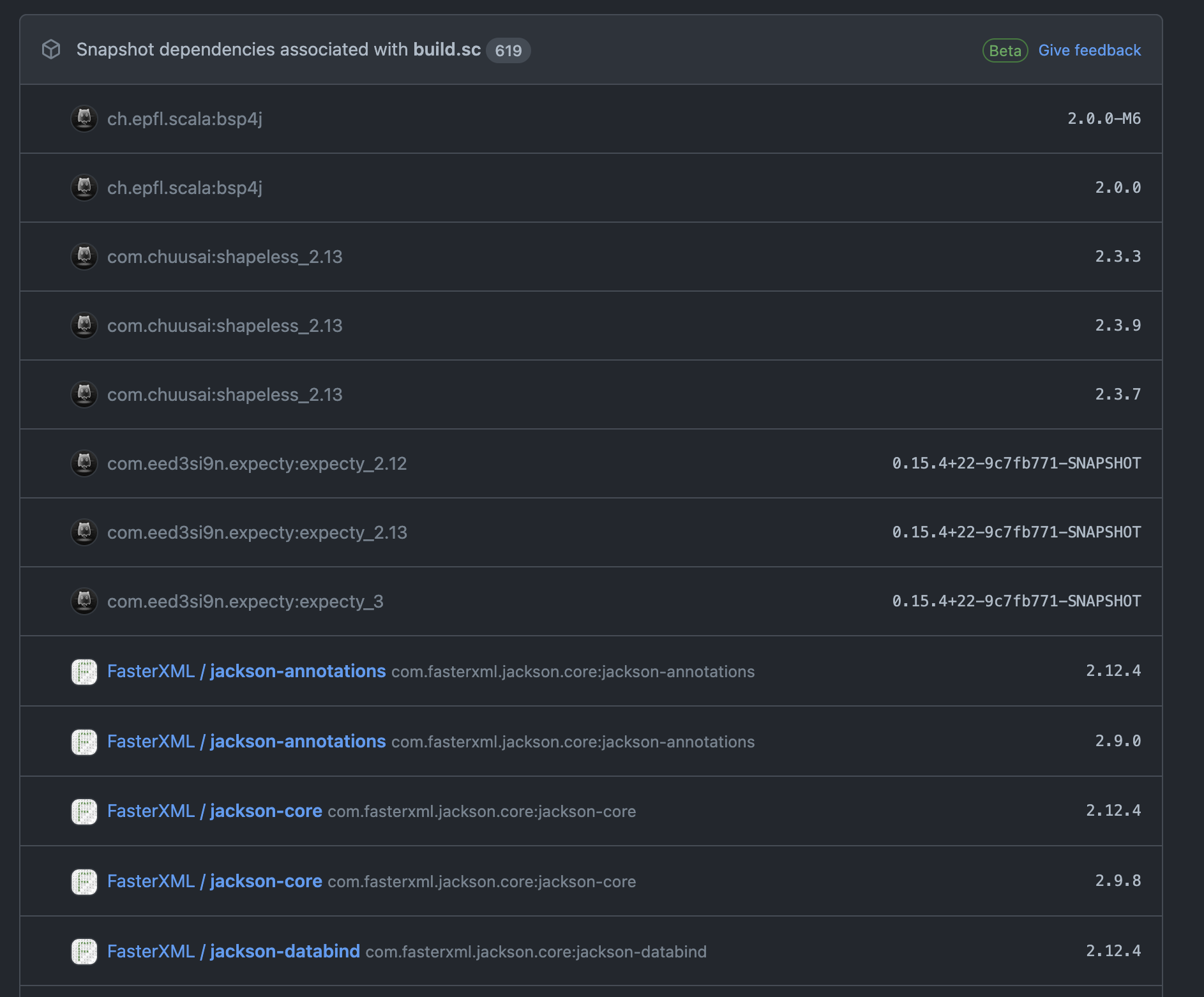 chore(ci): use mill-dependency-submission action by ckipp01 · Pull Request #1174 · VirtusLab ...