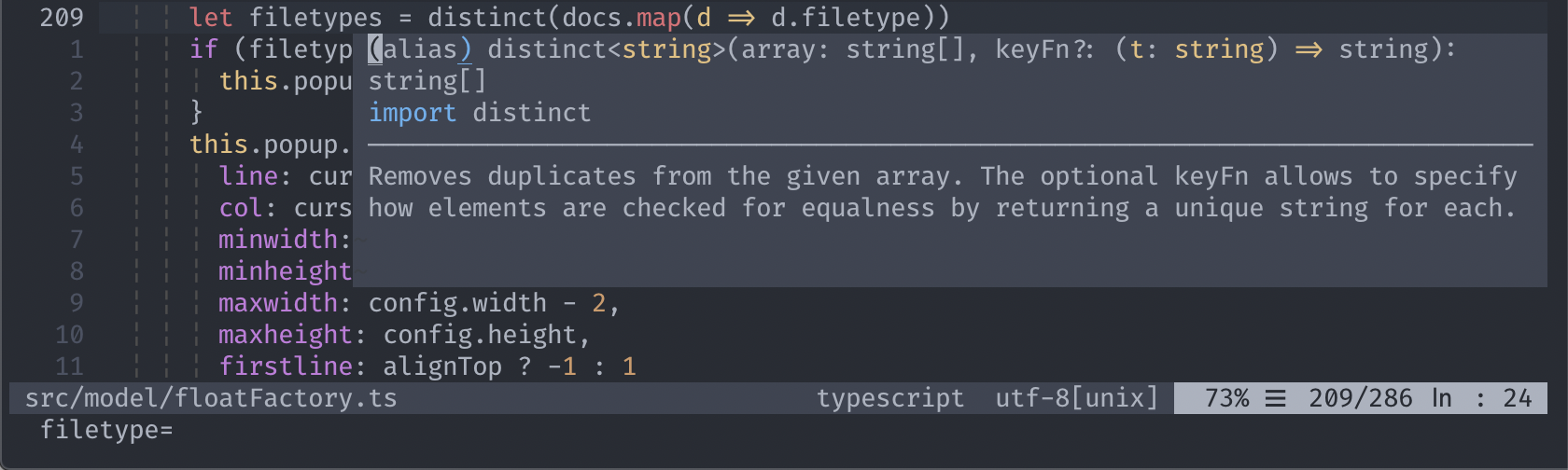 Filetype for floating windows not being set correctly · Issue #1473 · neoclide/coc.nvim · GitHub