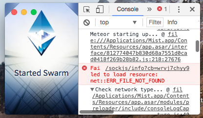 mist hangs at starting screen "Started Swarm" · Issue #3465 · ethereum/mist · GitHub