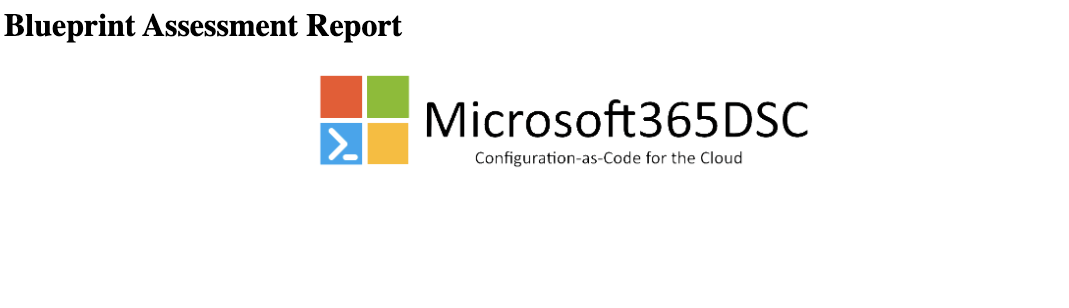 Assert-M365DSCBlueprint results in full blank report. · Issue #3477 · microsoft/Microsoft365DSC ...
