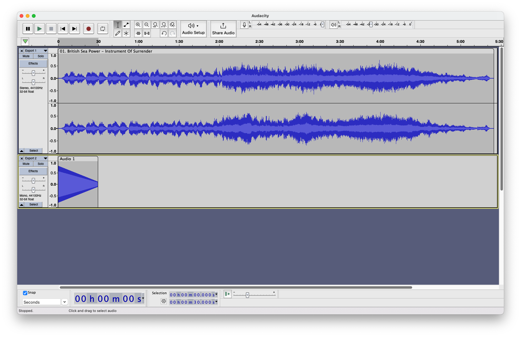 Multiple File Export Renders Audio Together · Issue #5302 · audacity/audacity · GitHub