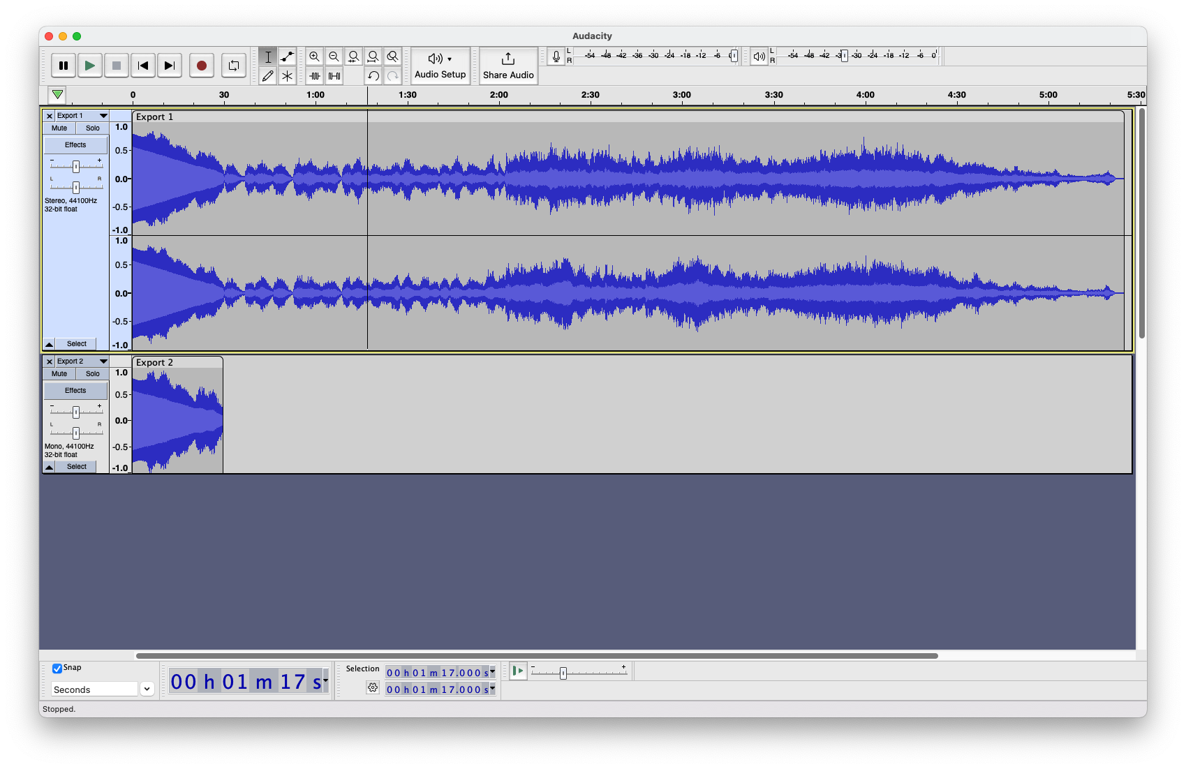 Multiple File Export Renders Audio Together · Issue #5302 · audacity/audacity · GitHub