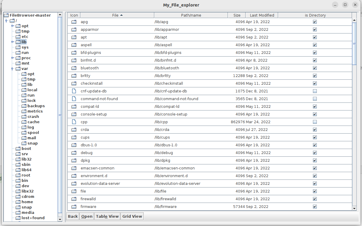 GitHub - hossain-sazzad/FileBrowser: Simple File explorer with table ...