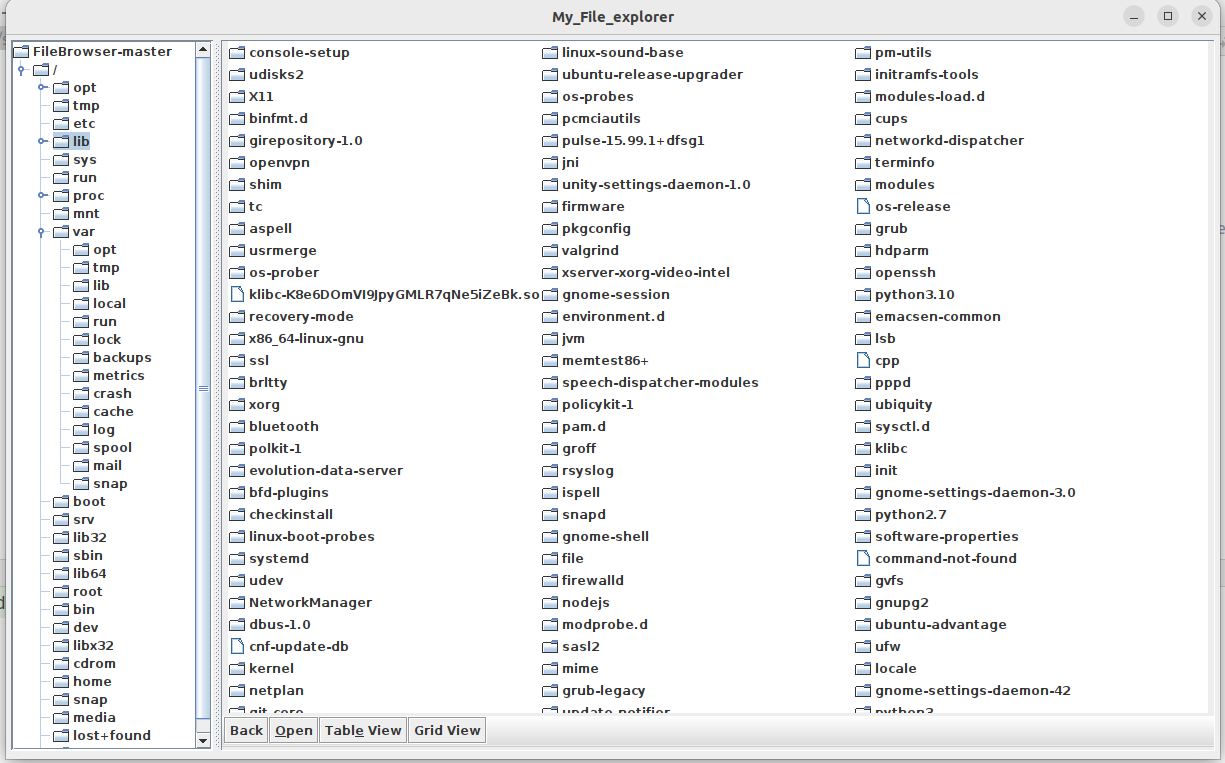 GitHub - hossain-sazzad/FileBrowser: Simple File explorer with table ...