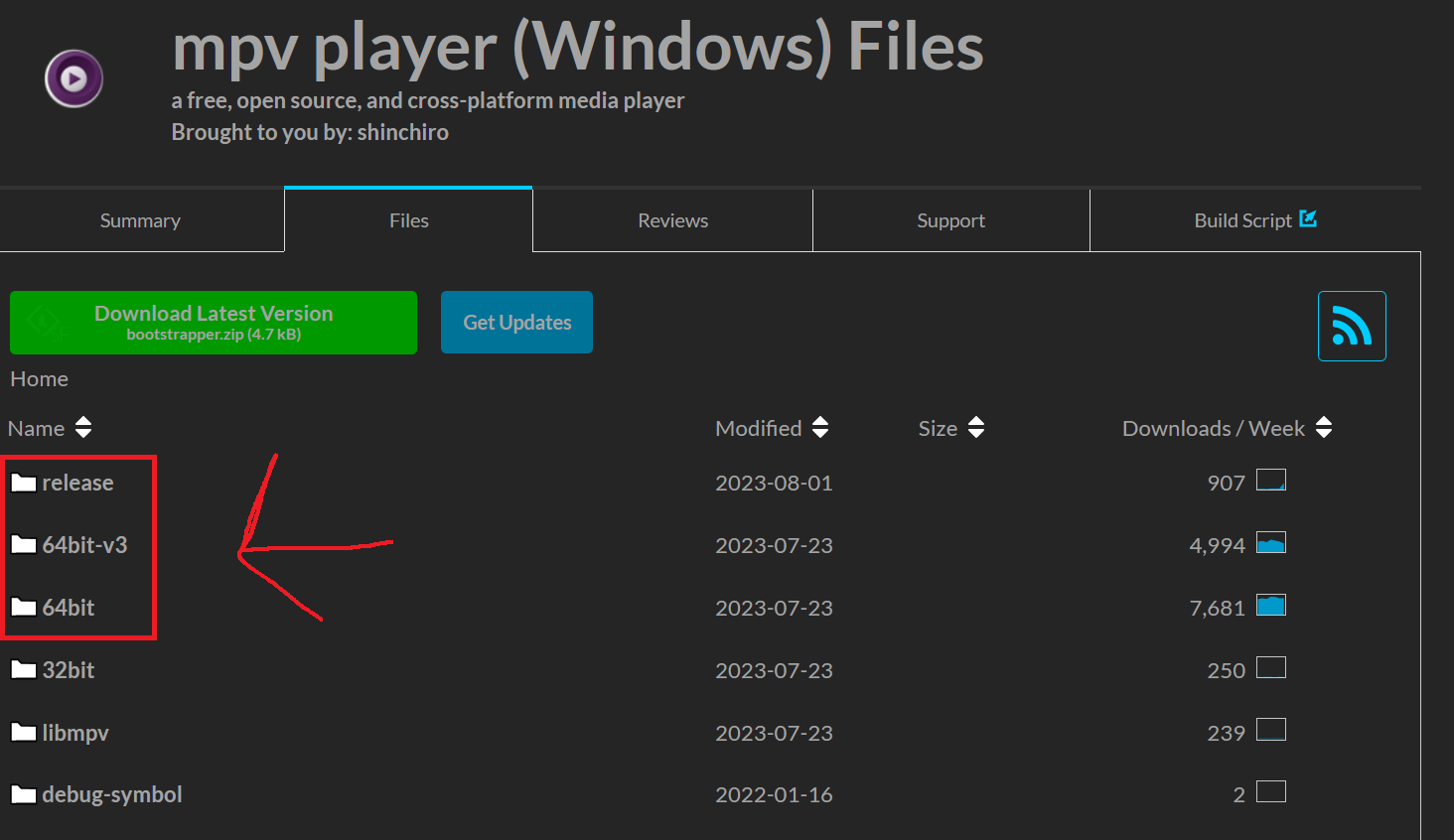 Which version to pick for Windows x64 (release/64bit-v3/64bit) · Issue #12068 · mpv-player/mpv ...