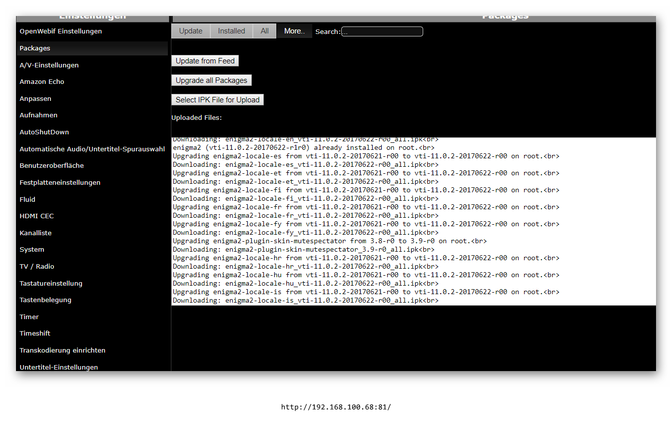 Wish: improve package administration · Issue #608 · E2OpenPlugins/e2openplugin-OpenWebif · GitHub