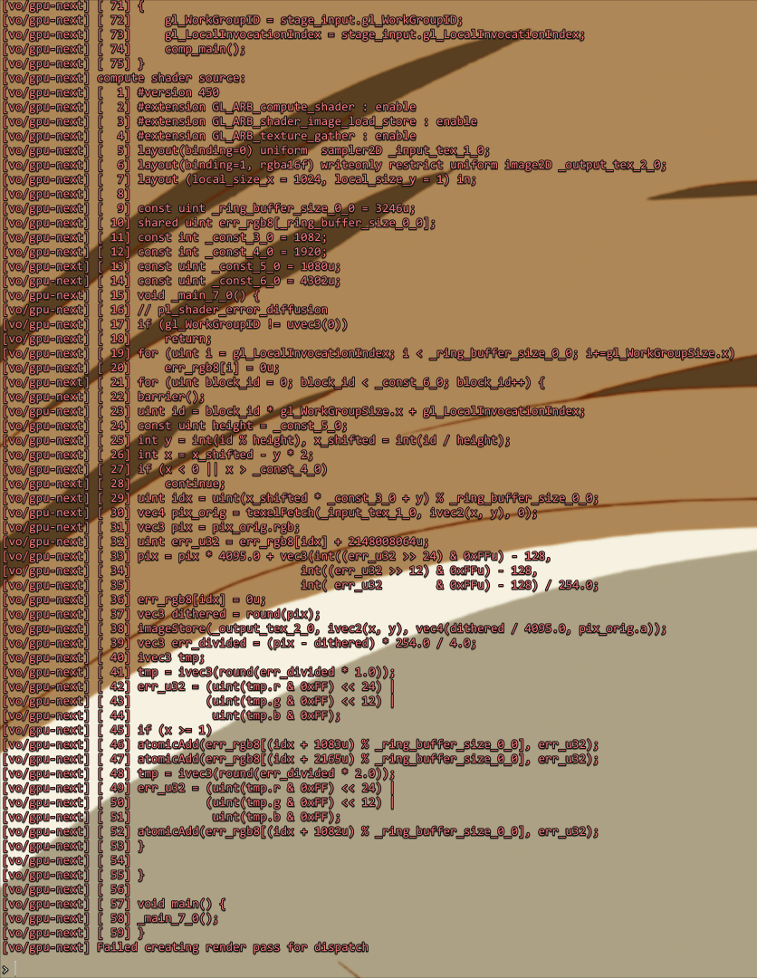 [gpu-next] error-diffusion errors · Issue #10676 · mpv-player/mpv · GitHub