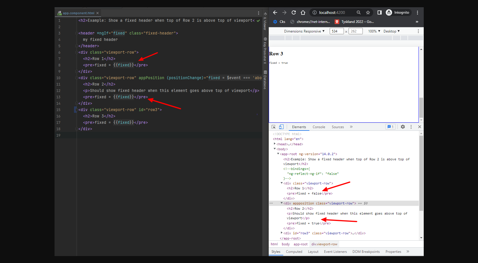 Template variables above the top of the viewport are stale after doing a browser refresh · Issue ...