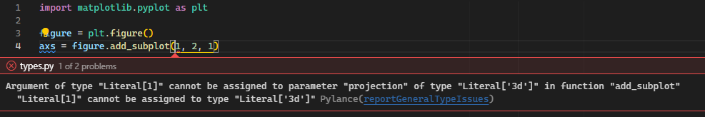 Error in bundled matplotlib stubs · Issue #4237 · microsoft/pylance-release · GitHub