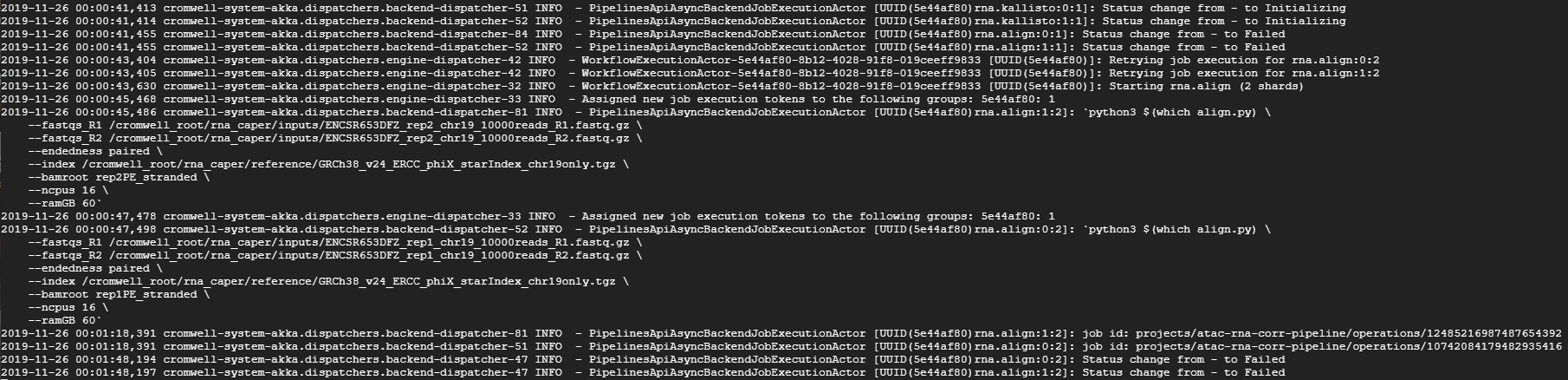 Error (Cromwell): Failed to run rna.align and rna.kallisto · Issue #50 · ENCODE-DCC/rna-seq ...