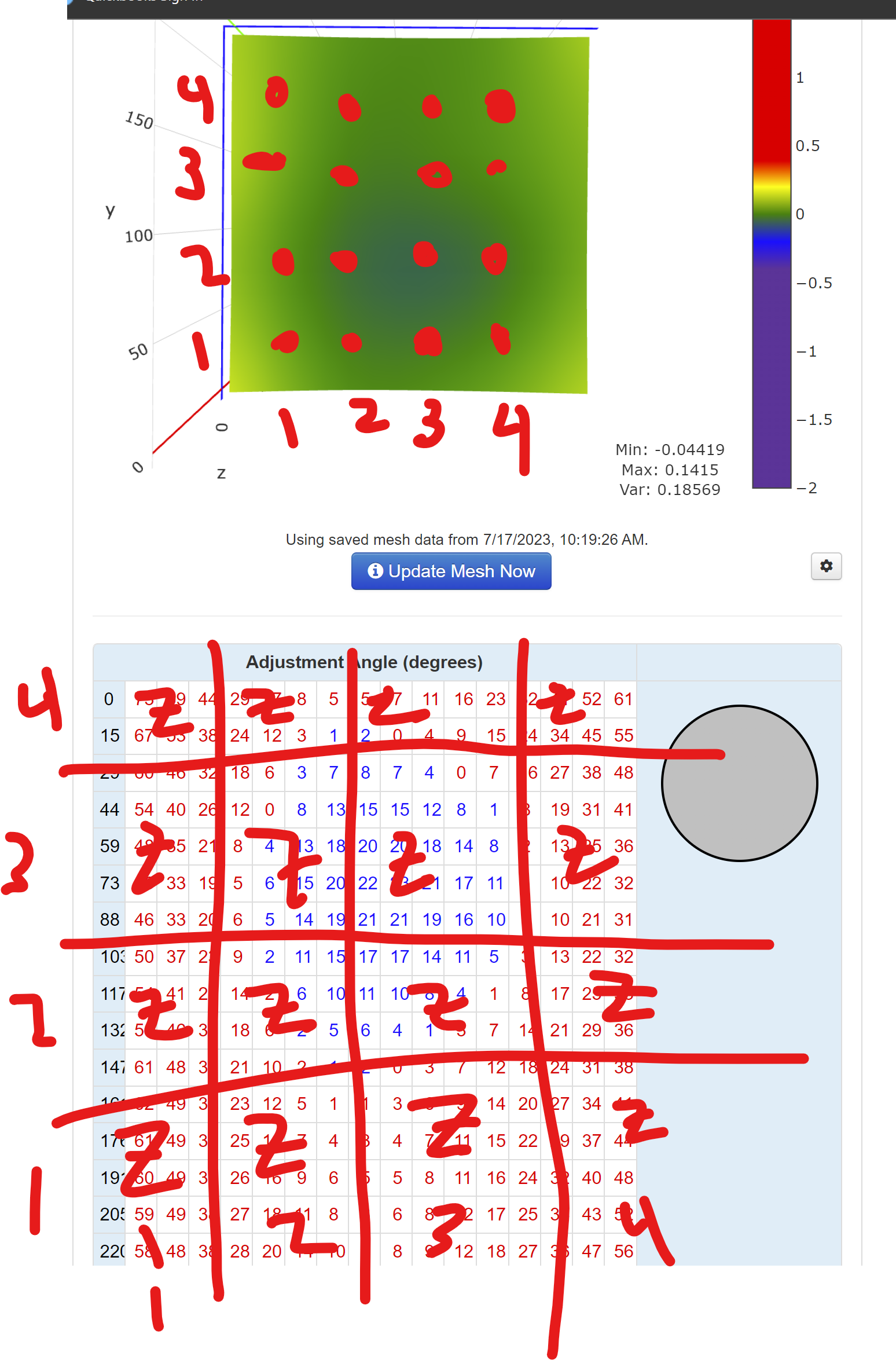 Adjustment Angle Data · Issue 624 · Jneilliii Octoprint Bedlevelvisualizer · Github