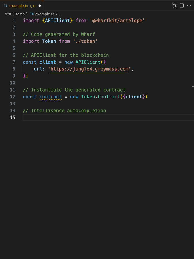 ContractKit landing page GIF that highlights the feature of Wharf · Issue #131 · wharfkit ...