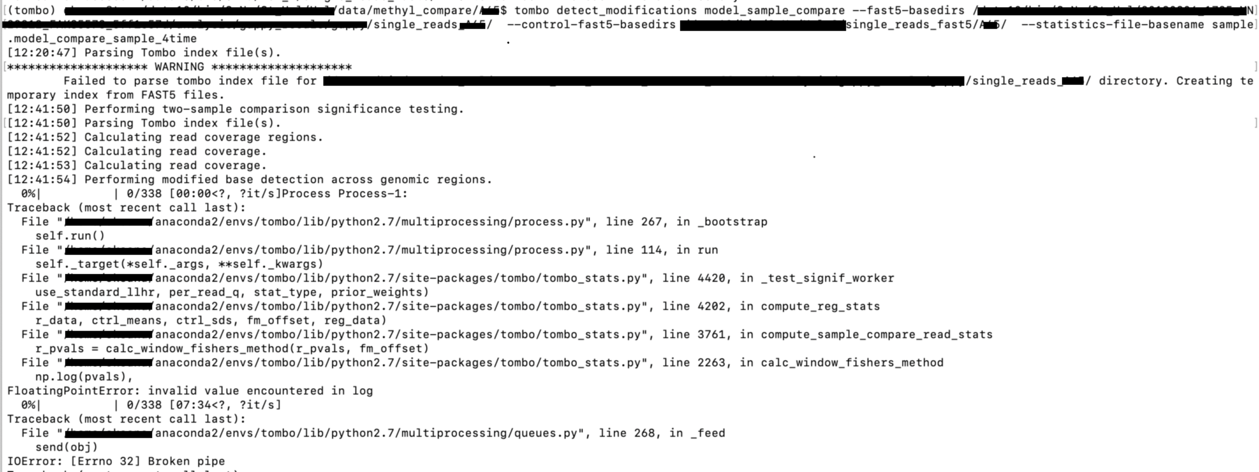 Problem with calc_window_fishers_method · Issue #251 · nanoporetech/tombo · GitHub