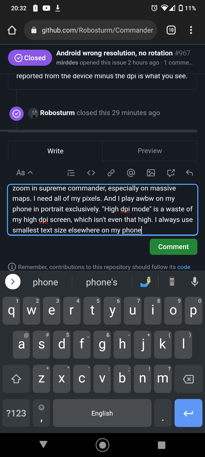 Android wrong resolution, no rotation · Issue #967 · Robosturm/Commander_Wars · GitHub