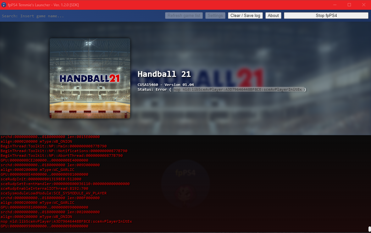 error ( nop nid:libSceAvPlayer:A3D79646448BF8CE:sceAvPlayerInitEx ) · Issue #1666 · red-prig ...