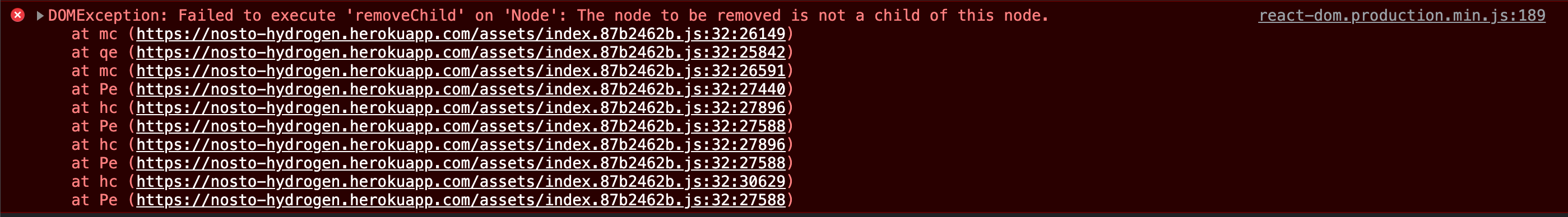 [BUG] Hydrogen store navigation breaks if native DOM elements are replaced/removed from page