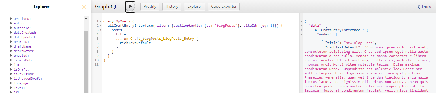 Unable to filter by siteId in gatsby · Issue #7 · craftcms/gatsby-source-craft · GitHub