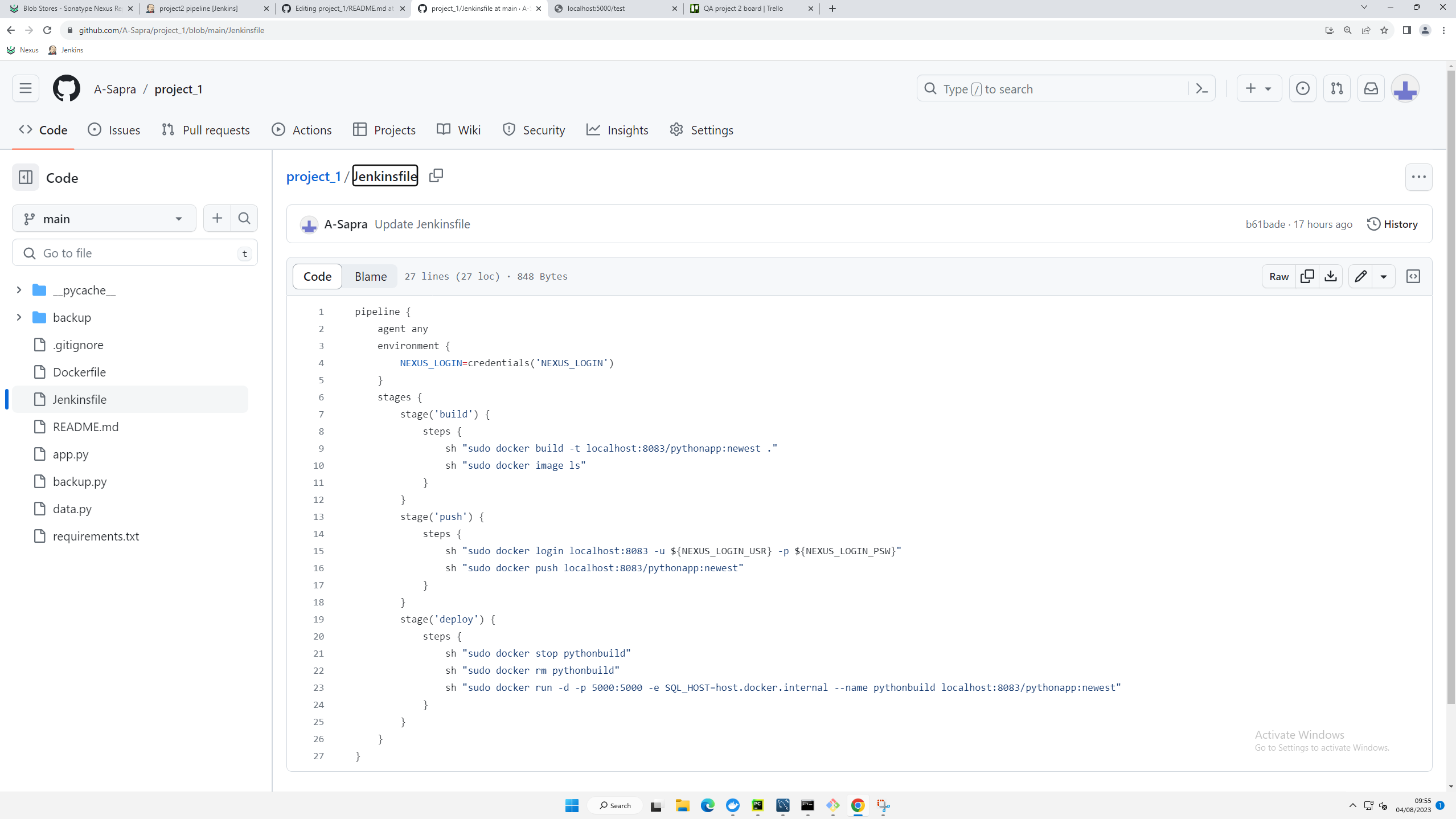 GitHub - A-Sapra/project_1clone