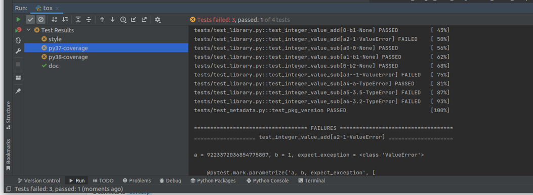 Default Tox workflow does not integrate with PyCharm well · Issue #13 ...