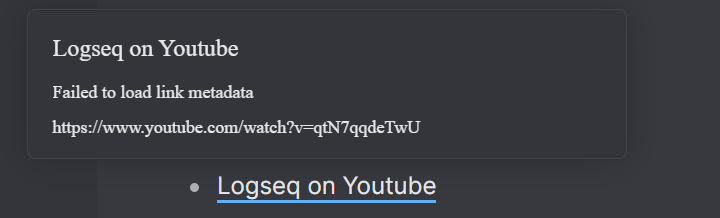 Failed to load link metadata · Issue #4782 · logseq/logseq · GitHub