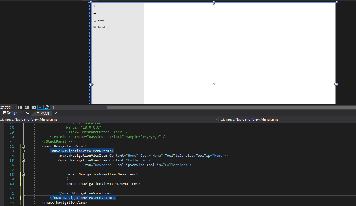 NavigationViewItem.MenuItems not working in markup why? · Issue #2612 ...