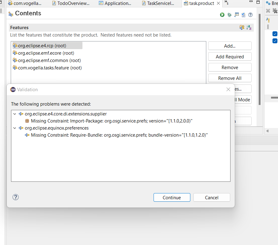 Rvice Prefs Reported As Missing For Rcp Applications · Issue 343 · Eclipse Pde