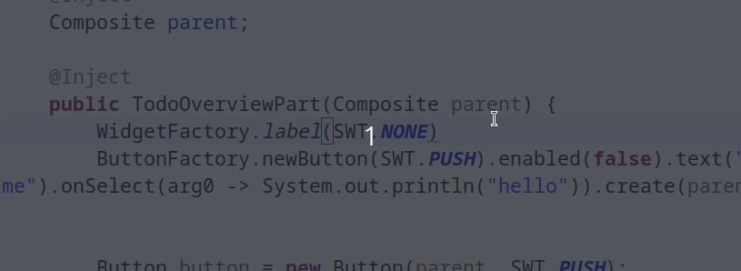 Code Completion Adds Incorrect Parameter · Issue 832 · Eclipse Jdteclipsejdtui · Github