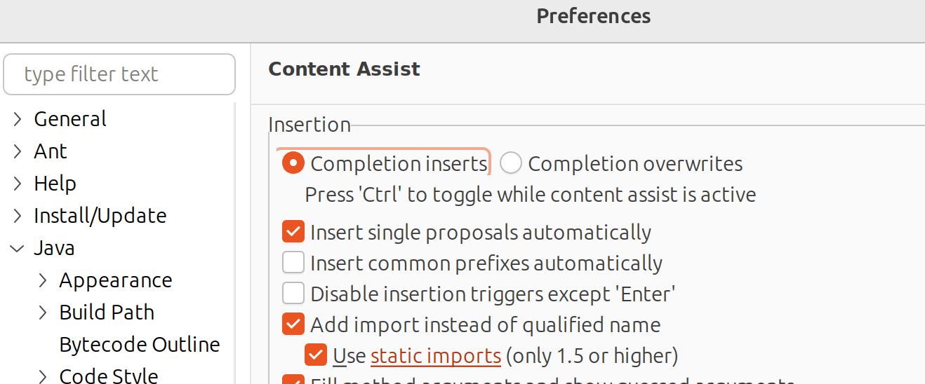 Switch back to "Completion inserts" instead of "Completion overrides" as default · Issue #911 ...