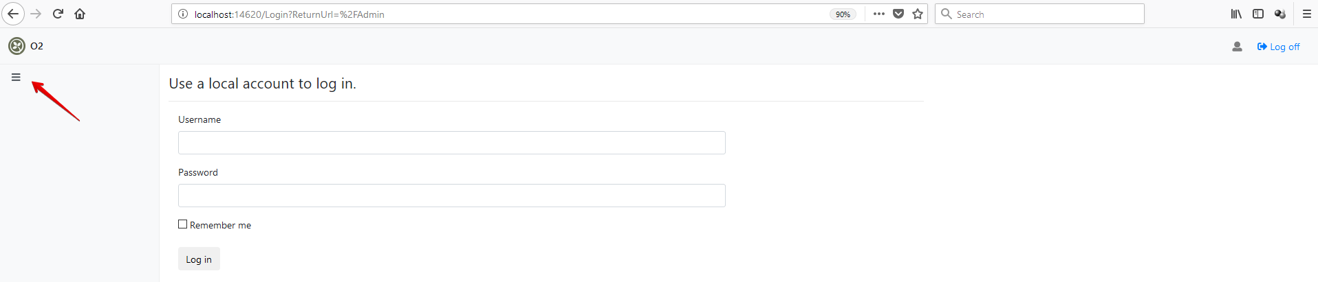 Left Menubar on Admin Login Form · Issue #1761 · OrchardCMS/OrchardCore · GitHub