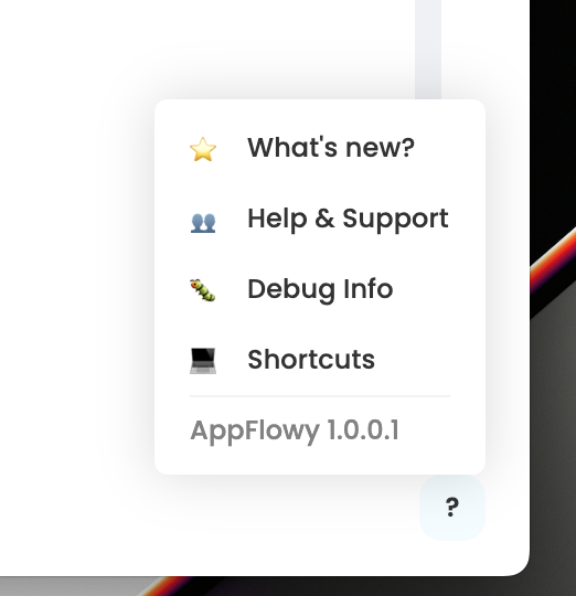 [Bug] The Shortcuts option in the help menu is misaligned · Issue #2062 · AppFlowy-IO/AppFlowy ...