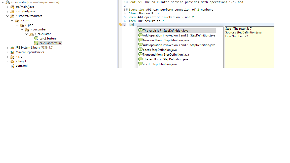 Duplicate Step Definitions · Issue 211 · Cucumber Cucumber Eclipse · Github