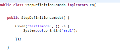 Content assist does not populate steps that are defined using java 8 lambda expressions · Issue ...