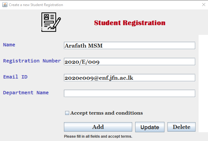 GitHub - Arafath-MSM/GUI: Create a Student registration GUI