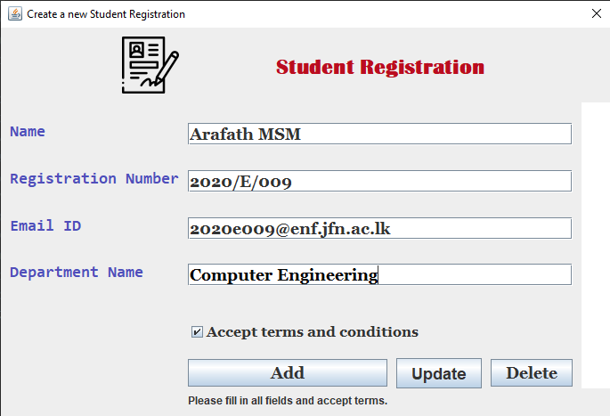 GitHub - Arafath-MSM/GUI: Create a Student registration GUI