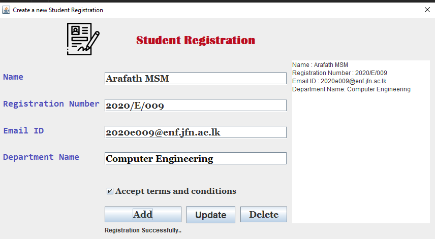 GitHub - Arafath-MSM/GUI: Create a Student registration GUI