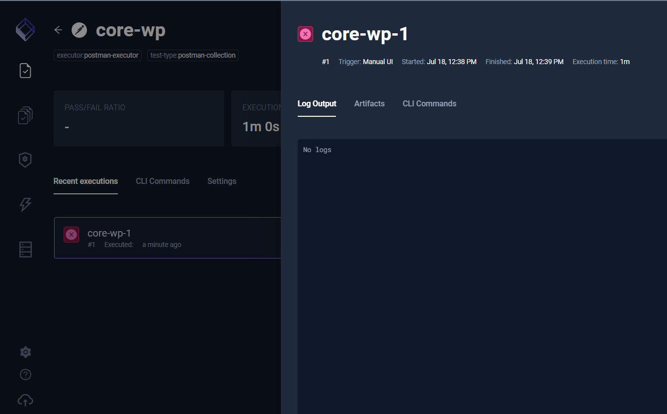 Tests Passing On Backend Show As Failed In Dashboard No Dashboard Logs · Issue 4194 · Kubeshop