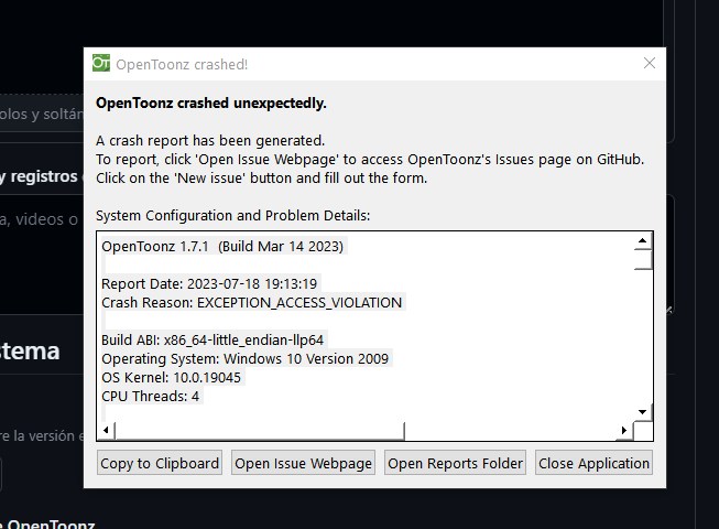 crashes on startup · Issue #5020 · opentoonz/opentoonz · GitHub