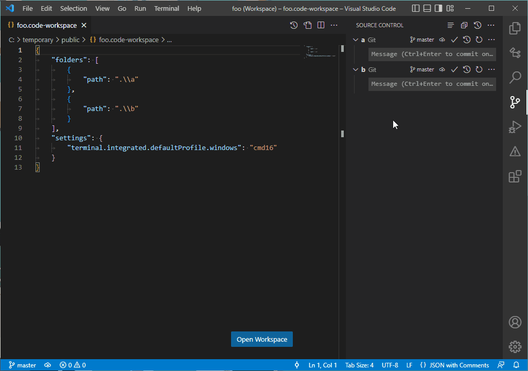 Shell integration ignores env overrides when opening from SCM panel? · Issue #160765 · microsoft ...