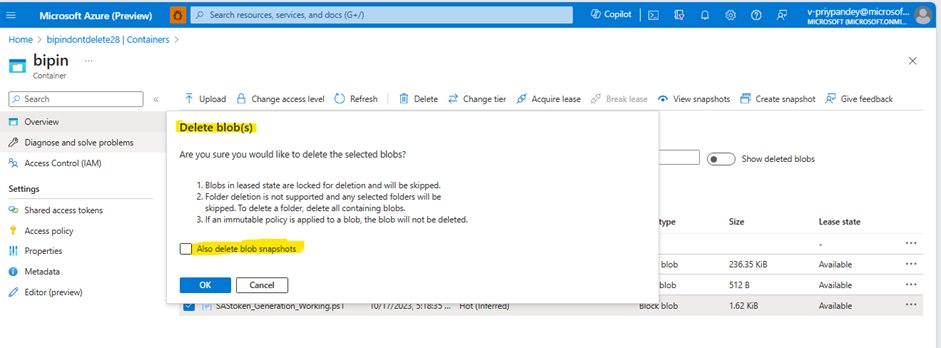 Storage Explorer Ui Does Not Provide A Way To Specify “include 5259